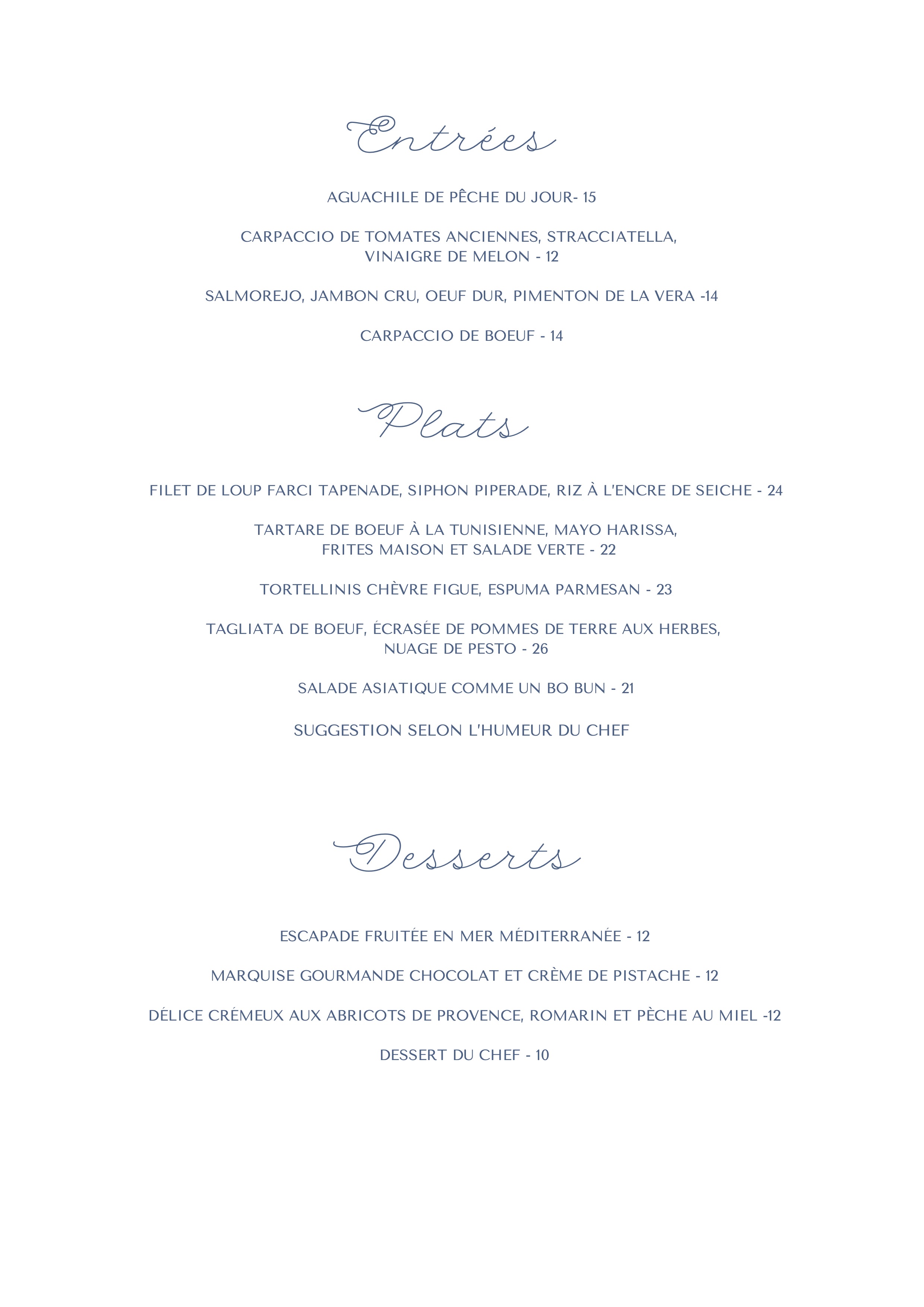 Cartes et menus / Marseille / Les Réformés